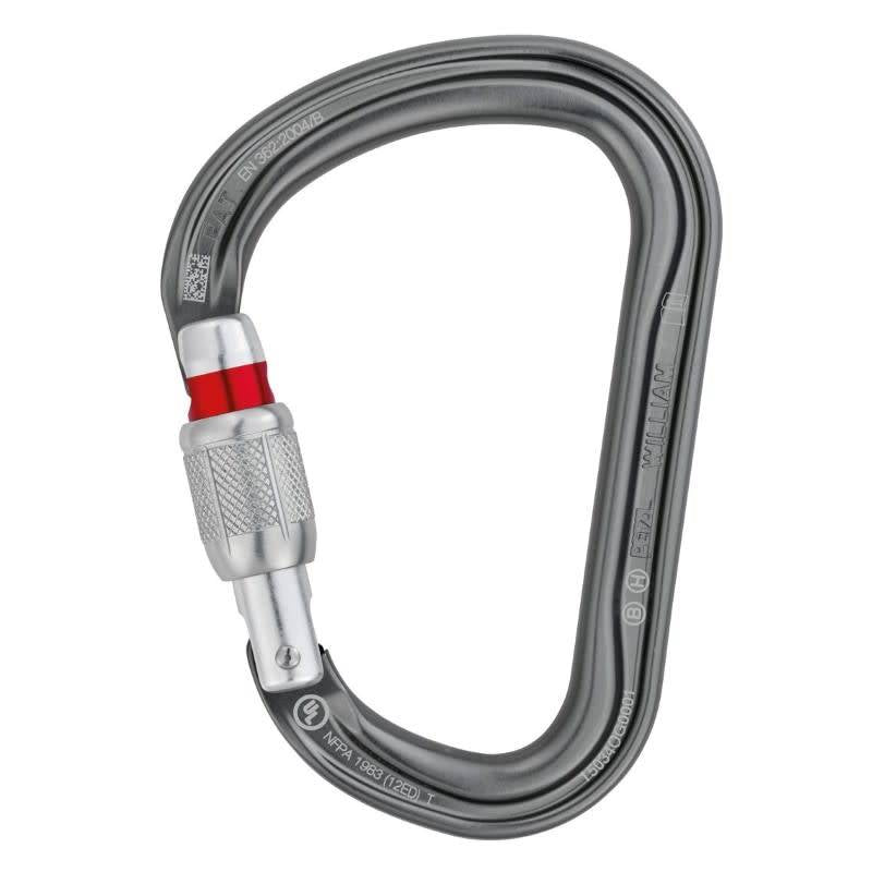 Petzl William Screw Lock Carabiner | Vertical Addiction