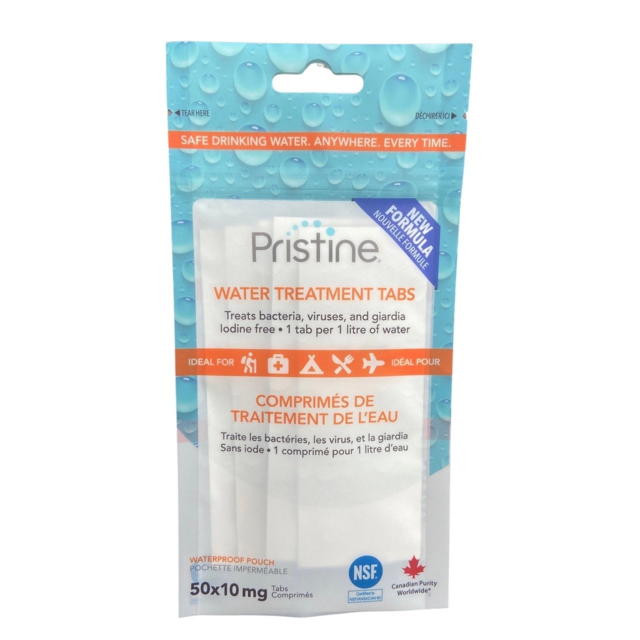 Comprimé de traitement de l'eau Pristine | Vertical Addiction